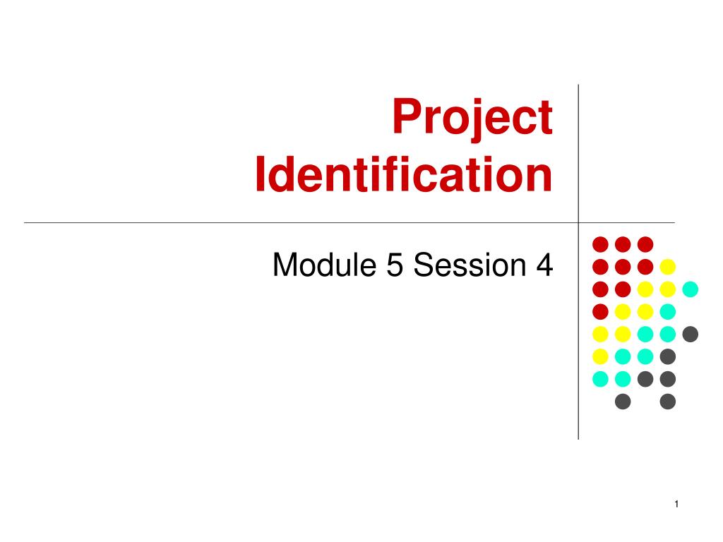 PPT - Project Identification PowerPoint Presentation, free download ...