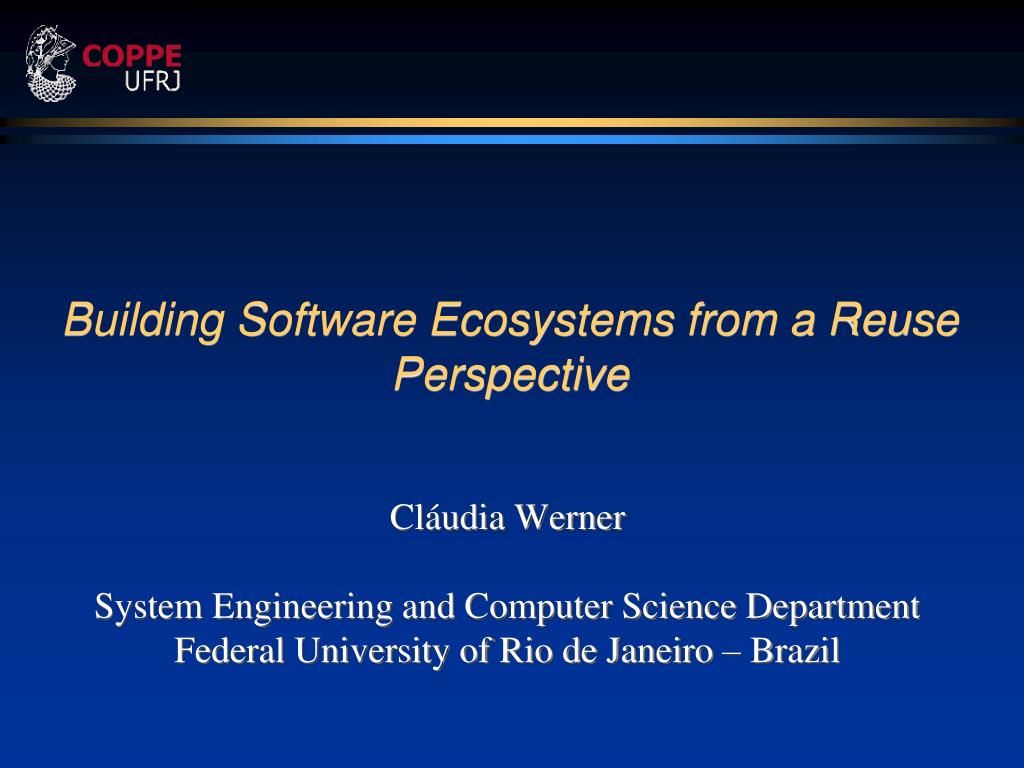 PPT - Software Ecosystems from Reuse Perspective: Innovative Solutions ...