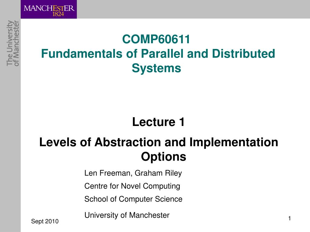 PPT - Fundamentals of Parallel and Distributed Systems: Levels of ...