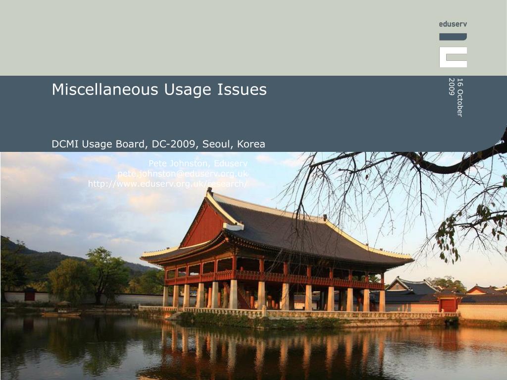 PPT - Miscellaneous Usage Issues PowerPoint Presentation, free download ...