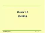 PPT - Material removal: etching processes PowerPoint Presentation, free ...