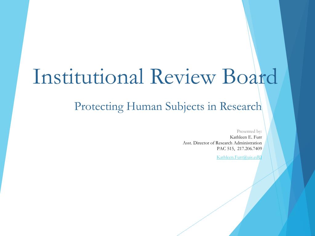 PPT - Institutional Review Board PowerPoint Presentation, free download ...