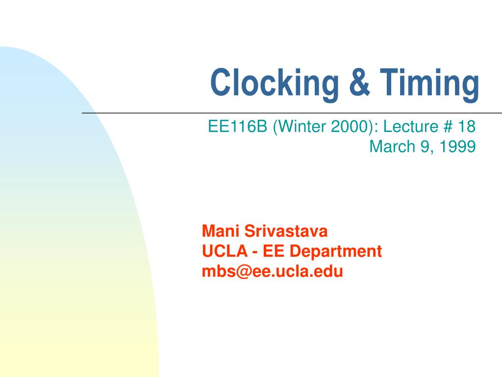 PPT - Clocking & Timing PowerPoint Presentation, free download - ID:4060103