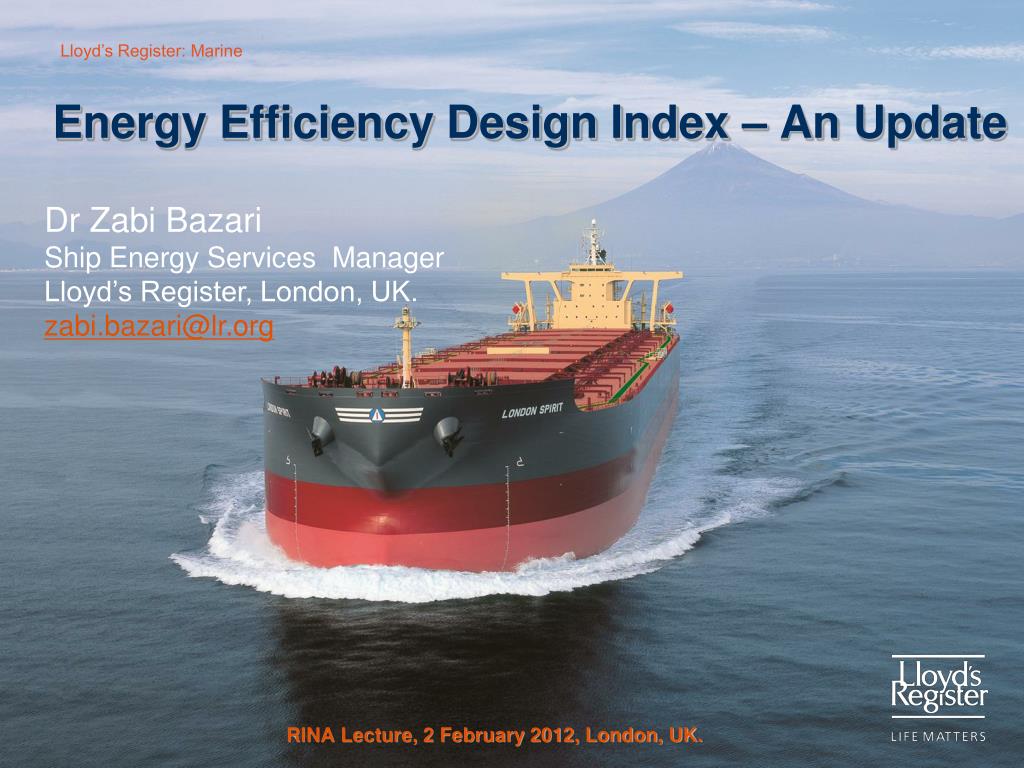 PPT - Energy Efficiency Design Index – An Update PowerPoint ...