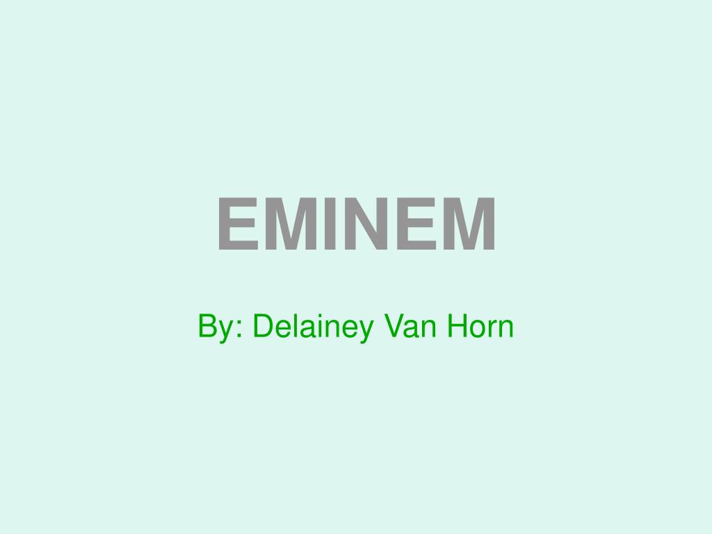 PPT - EMINEM PowerPoint Presentation, free download - ID:4063706