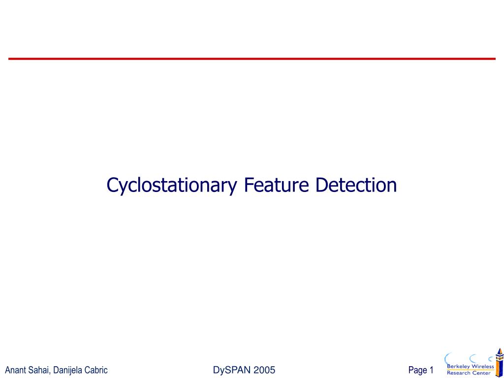 PPT - Cyclostationary Feature Detection PowerPoint Presentation, free ...
