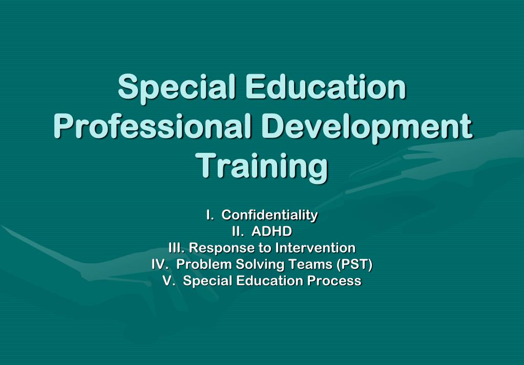 PPT - Special Education Professional Development Training PowerPoint ...