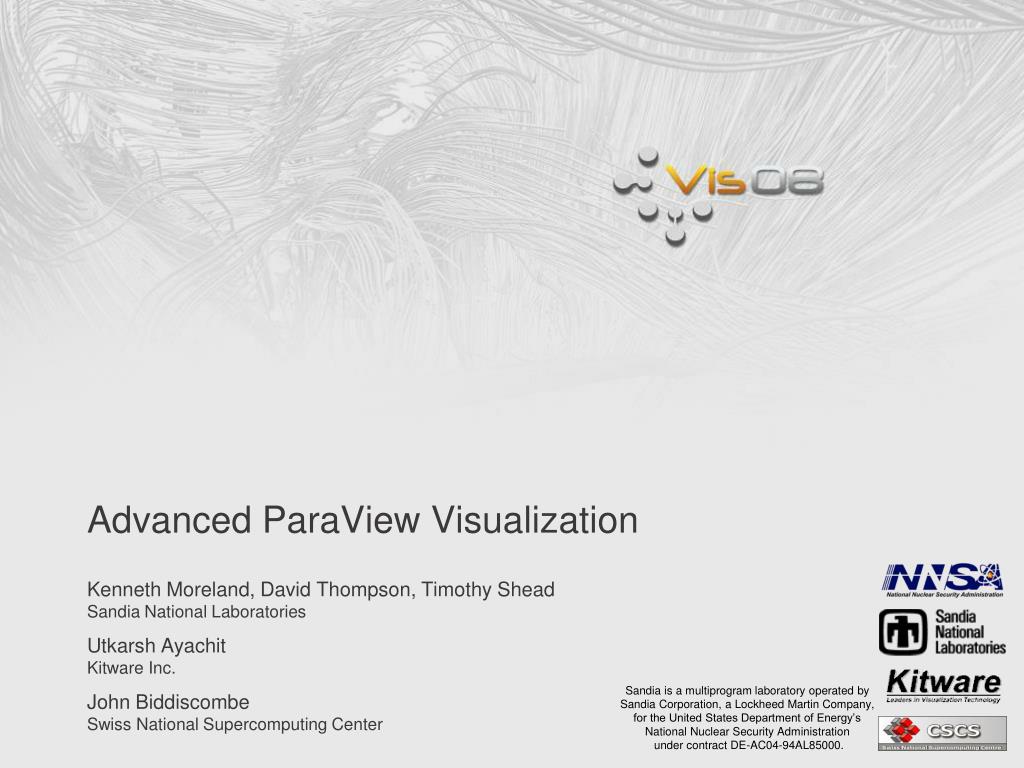 PPT - Advanced ParaView Visualization PowerPoint Presentation, free ...