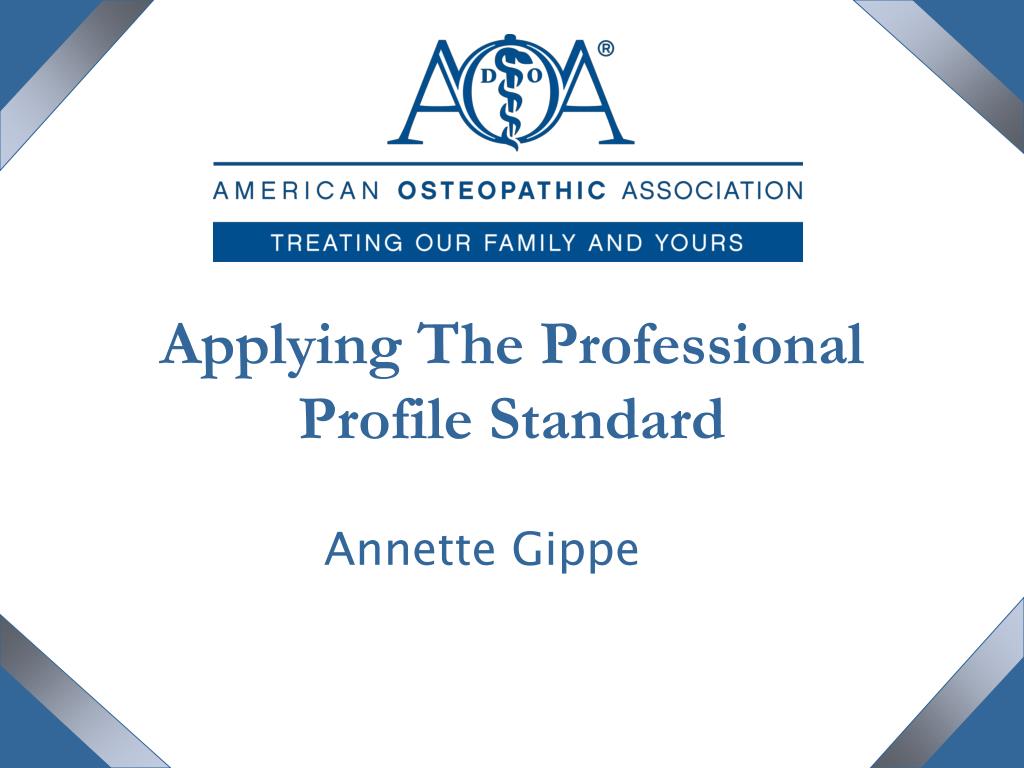 PPT - Applying The Professional Profile Standard PowerPoint ...