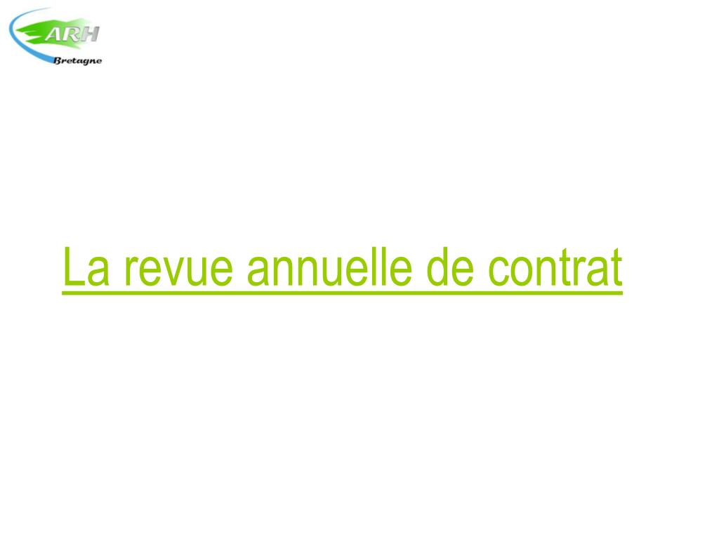 PPT - La revue annuelle de contrat PowerPoint Presentation, free ...