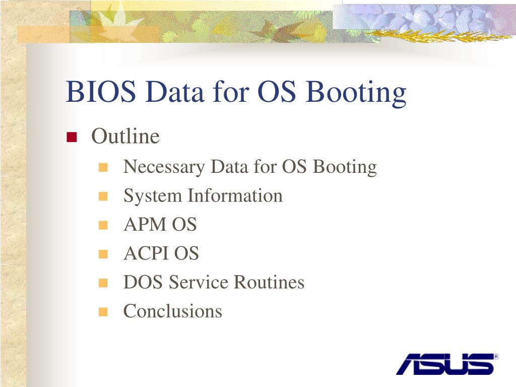 PPT - BIOS Data for OS Booting PowerPoint Presentation, free download ...