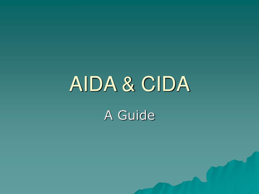 PPT - AIDA & CIDA PowerPoint Presentation, free download - ID:4079855