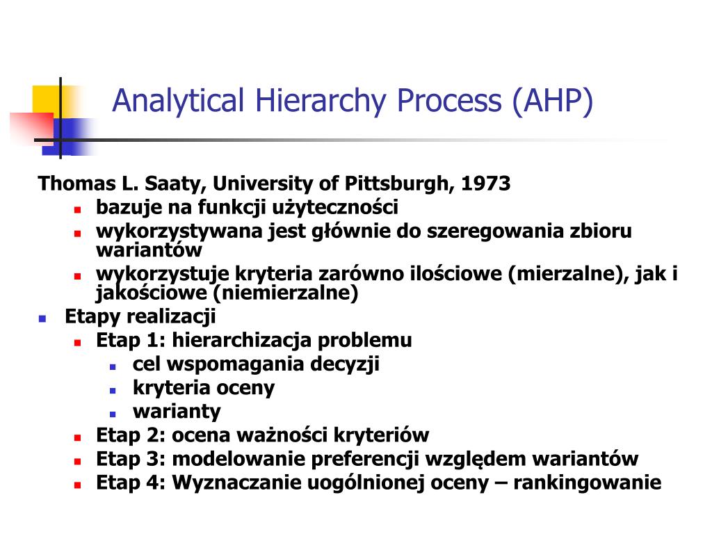 PPT - Analytical Hierarchy Process (AHP) PowerPoint Presentation, free download - ID:4082468