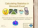 PPT - Basic Statistics with Microsoft Excel PowerPoint Presentation, free download - ID:6569343