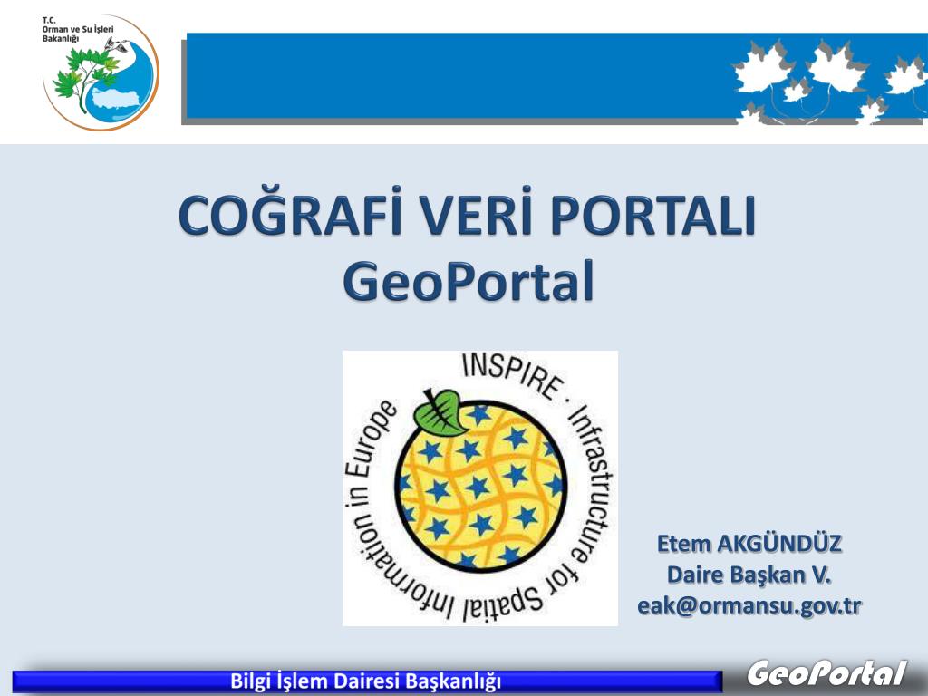 PPT - COĞRAFİ VERİ PORTALI GeoPortal PowerPoint Presentation, free ...