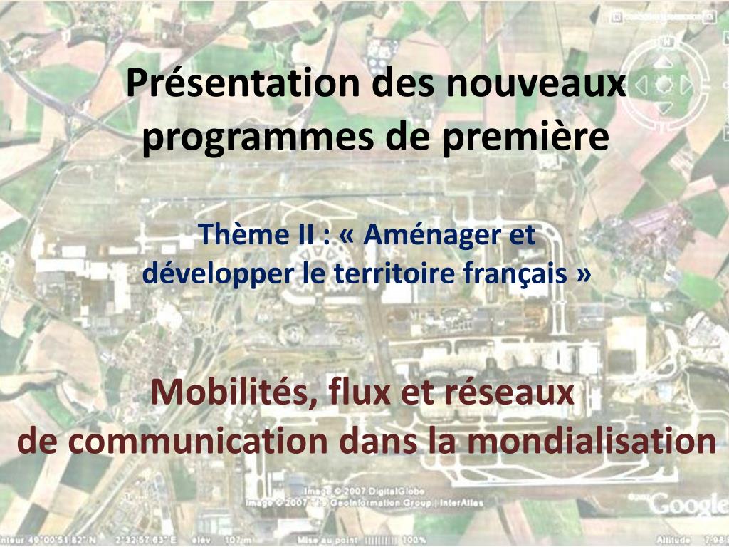 PPT - Présentation des nouveaux programmes de première PowerPoint Presentation - ID:4086432