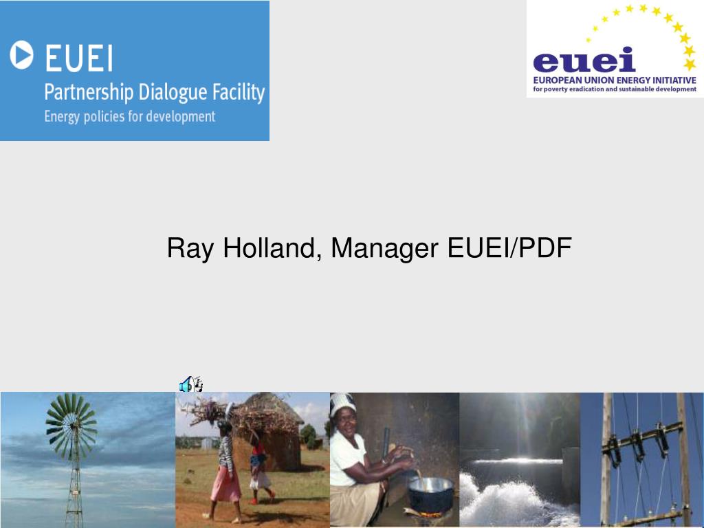 PPT - Ray Holland, Manager EUEI/PDF PowerPoint Presentation, free ...