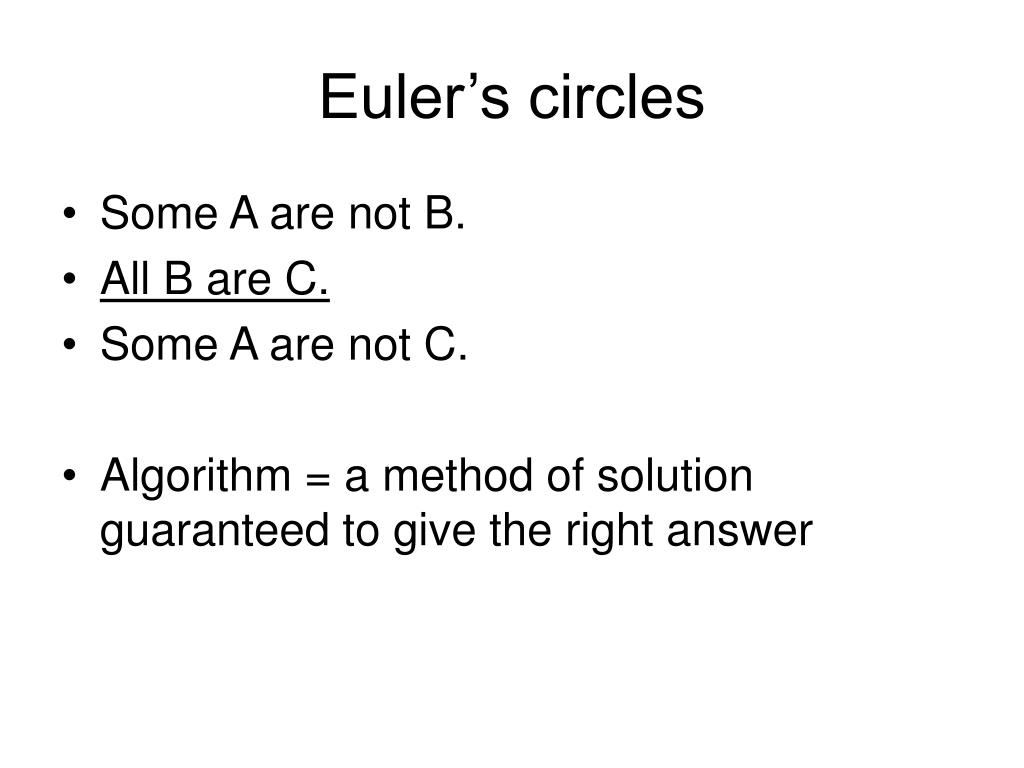 PPT - Euler’s circles PowerPoint Presentation, free download - ID:4089212