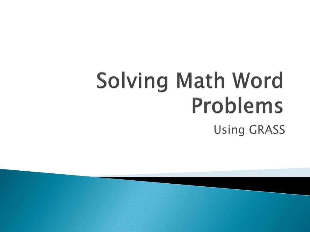 PPT - Solving Math Word Problems PowerPoint Presentation, free download ...
