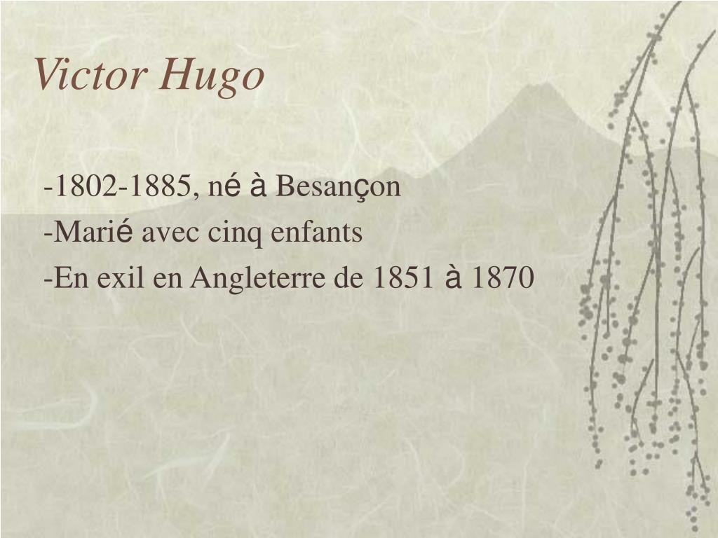 PPT - Victor Hugo PowerPoint Presentation, free download - ID:4094670