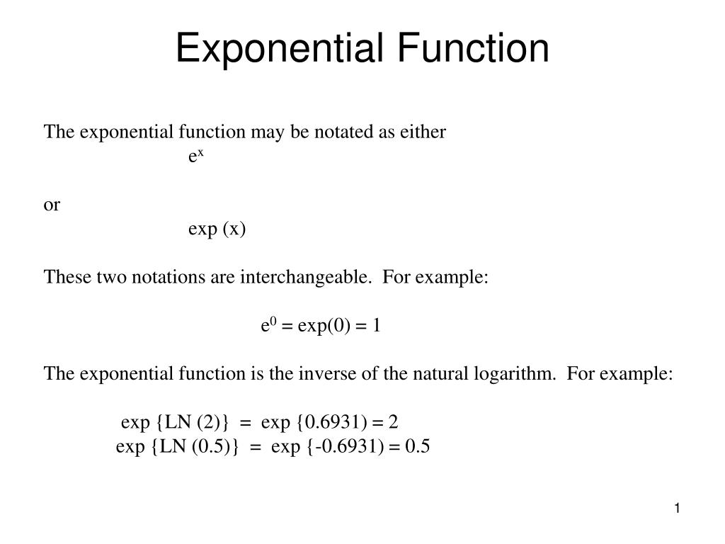 PPT - Exponential Function PowerPoint Presentation, free download - ID ...