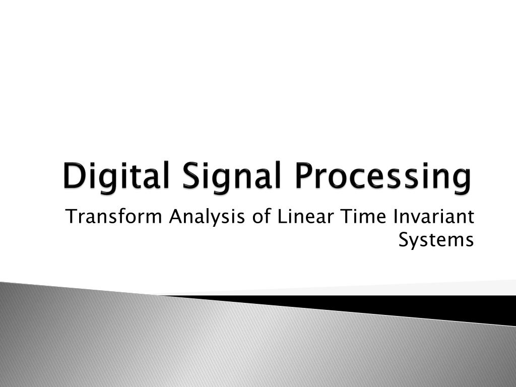 PPT - Digital Signal Processing PowerPoint Presentation, free download ...