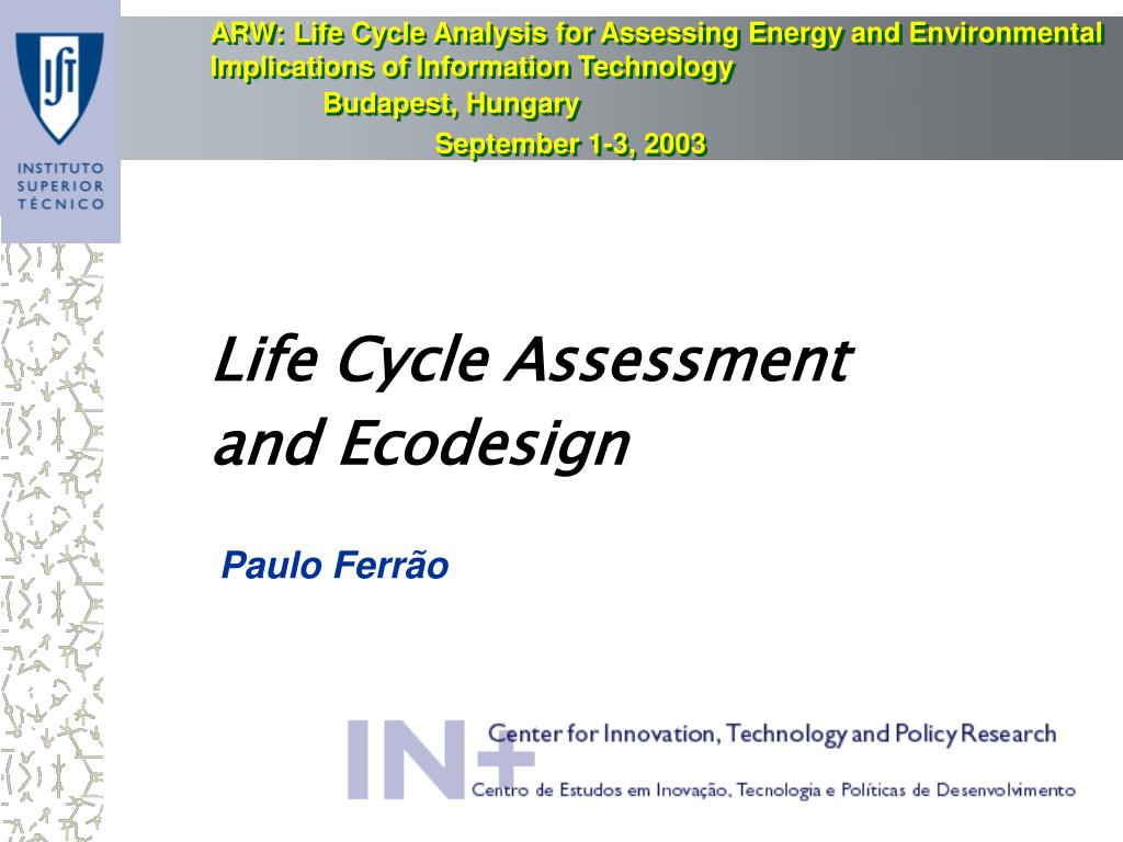 PPT - Life Cycle Assessment and Ecodesign PowerPoint Presentation, free ...