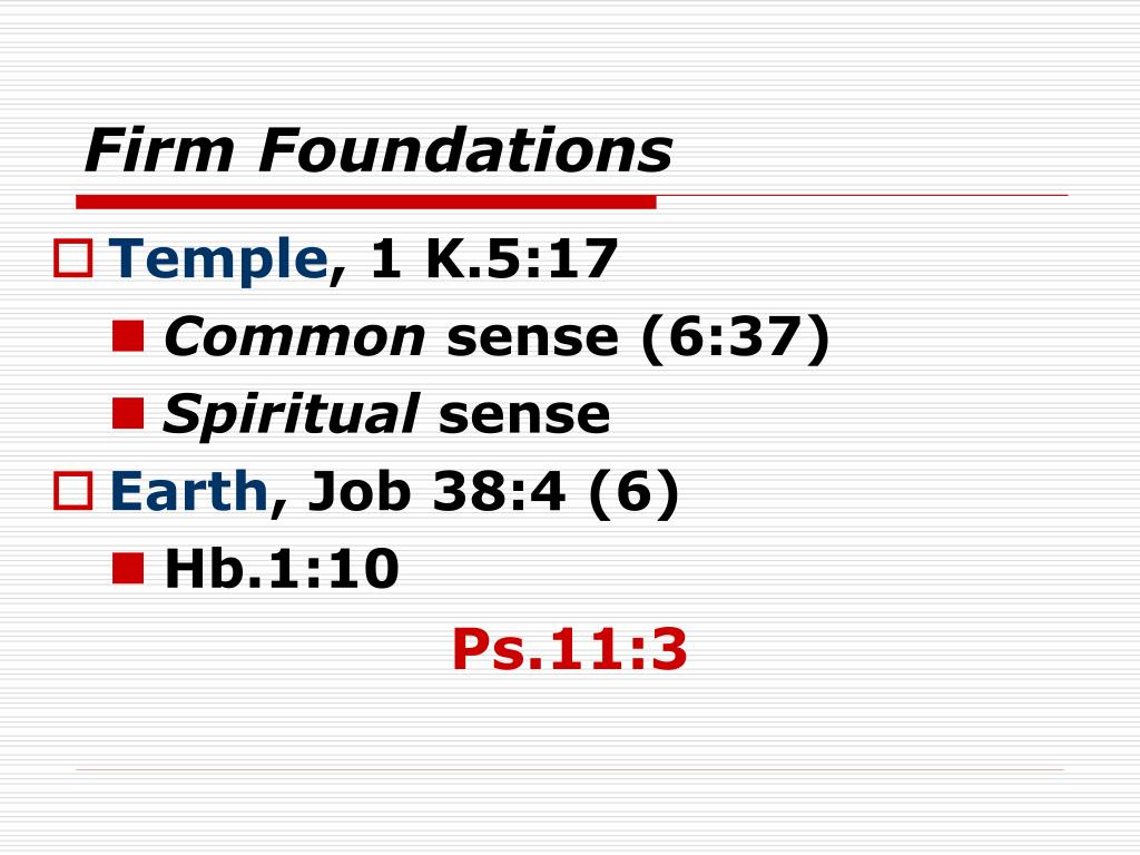 PPT - Firm Foundations PowerPoint Presentation, free download - ID:4101176