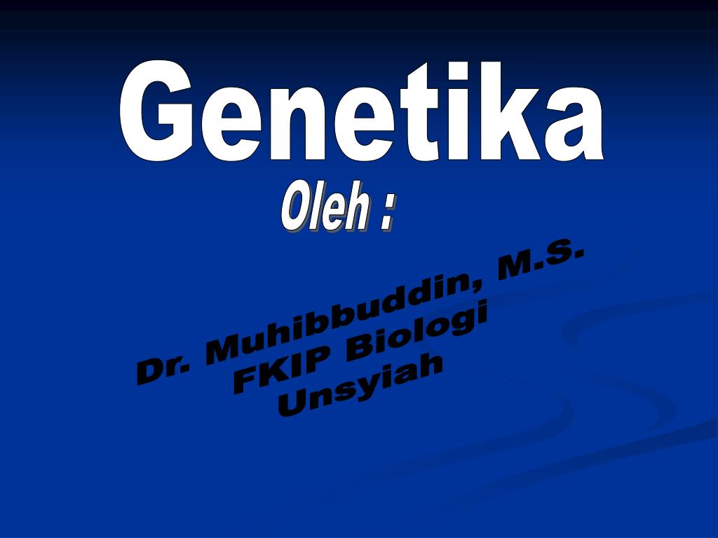 PPT - Genetika PowerPoint Presentation, free download - ID:4105884
