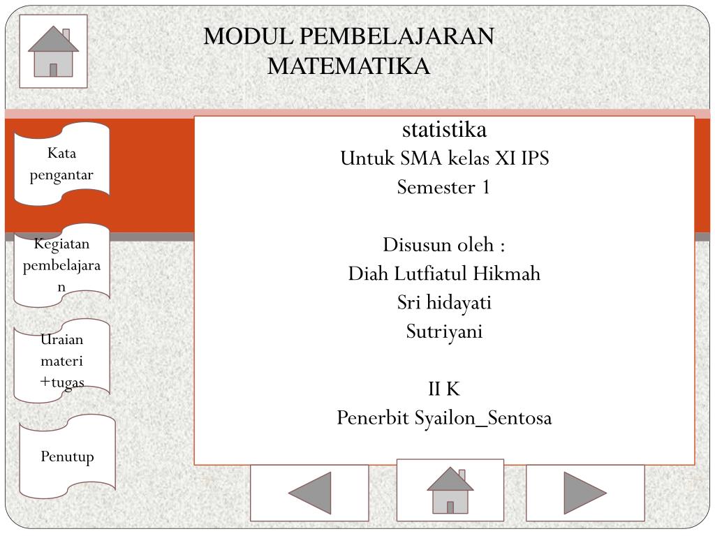 PPT - MODUL PEMBELAJARAN MATEMATIKA PowerPoint Presentation, free ...