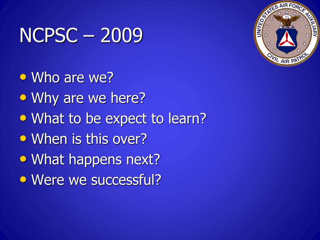 PPT - NCPSC – 2009 PowerPoint Presentation, free download - ID:4108531
