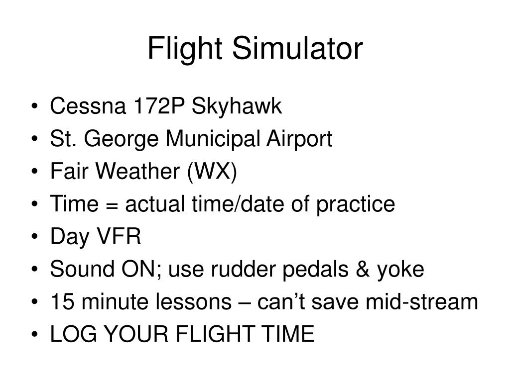 PPT - Flight Simulator PowerPoint Presentation, free download - ID:4108555
