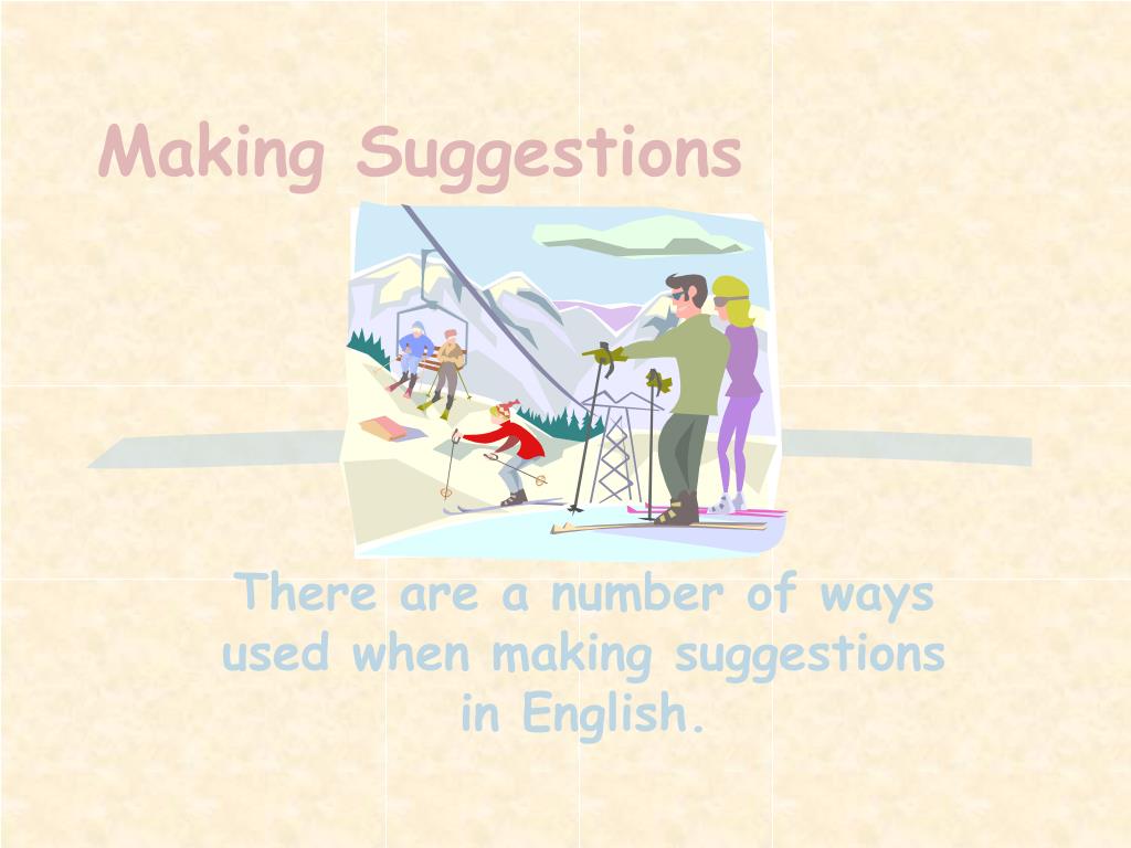 PPT - Making Suggestions PowerPoint Presentation, free download - ID ...