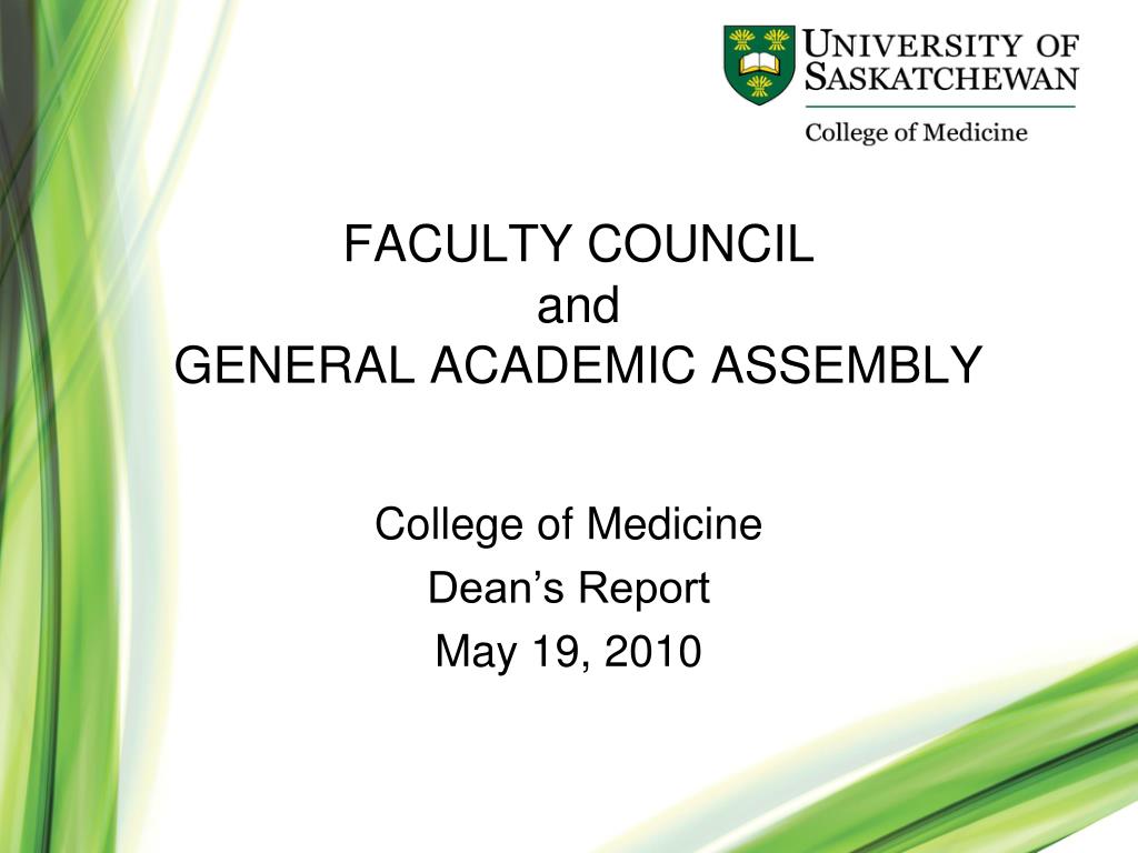 PPT - FACULTY COUNCIL and GENERAL ACADEMIC ASSEMBLY PowerPoint ...