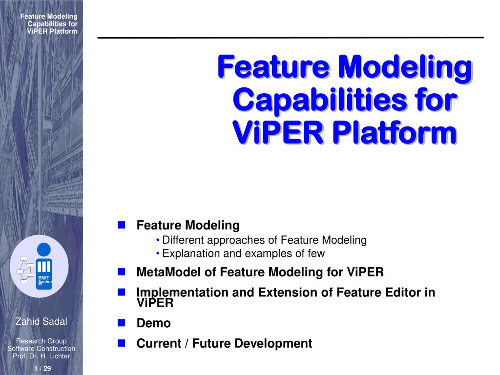 PPT - Feature Modeling Capabilities for ViPER Platform PowerPoint ...