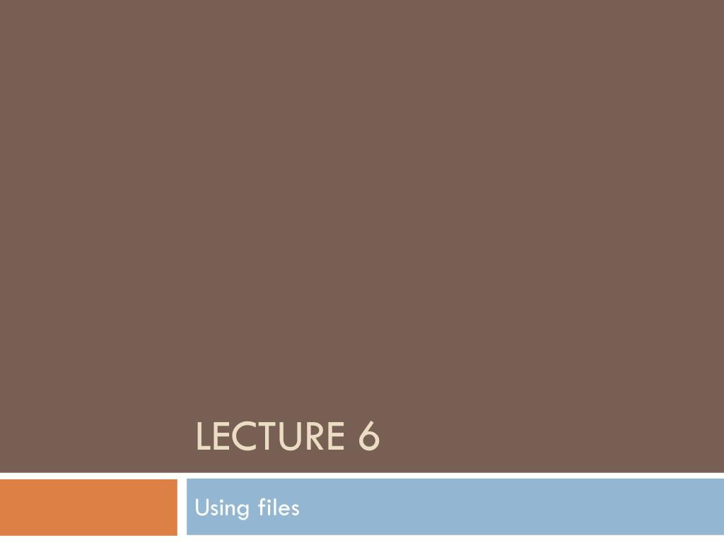 PPT - Lecture 6 PowerPoint Presentation, free download - ID:4116788