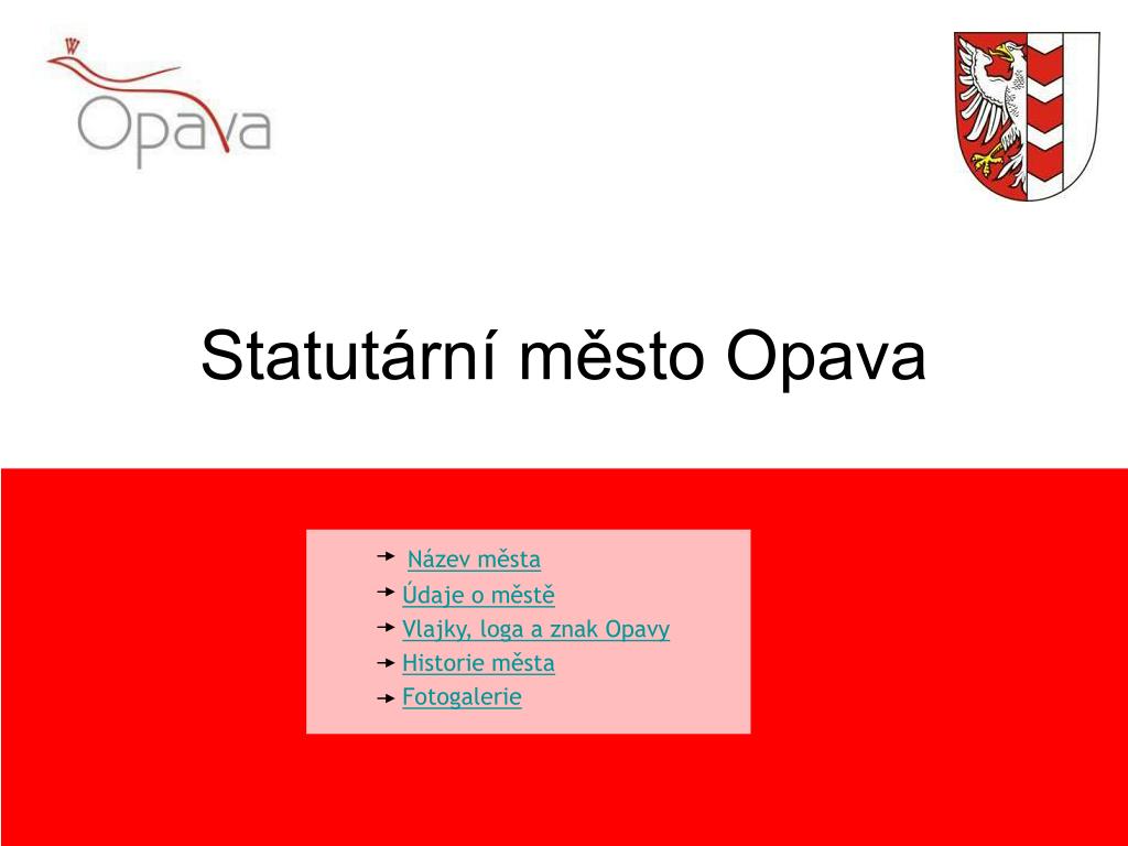 PPT - Statutární město Opava PowerPoint Presentation, free download ...