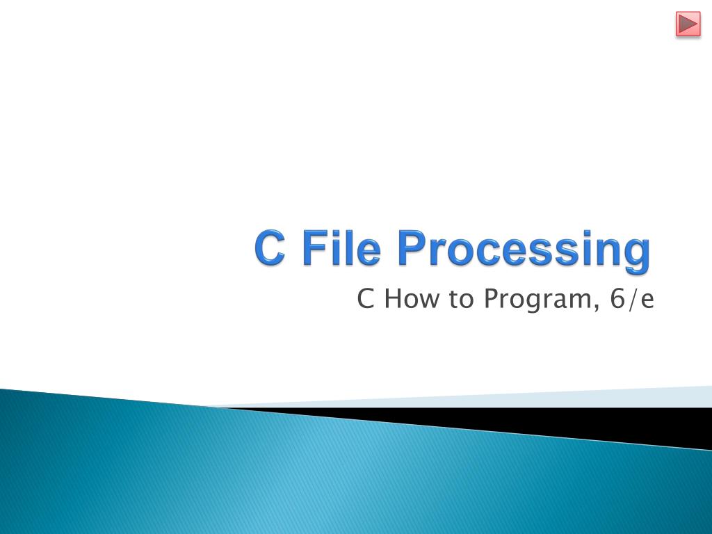 PPT - C File Processing PowerPoint Presentation, free download - ID:4119434