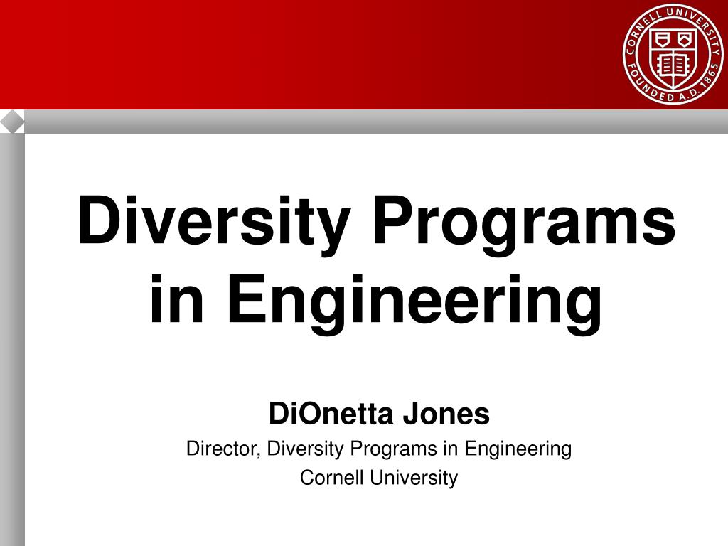 PPT - Diversity Programs in Engineering PowerPoint Presentation, free ...