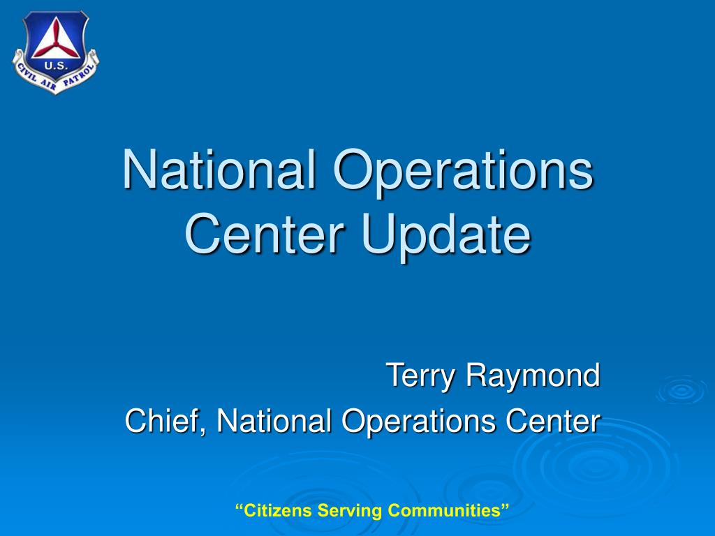 PPT - National Operations Center Update PowerPoint Presentation, free ...