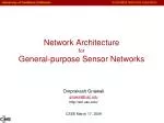 PPT - SENSOR NETWORK ARCHITECTURE PowerPoint Presentation, free ...