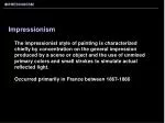 PPT - Impressionism PowerPoint Presentation, free download - ID:1555222