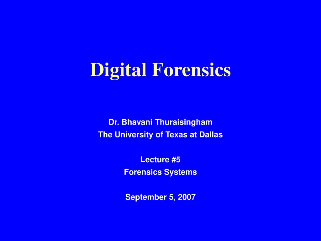 PPT - Digital Forensics PowerPoint Presentation, free download - ID:4129620