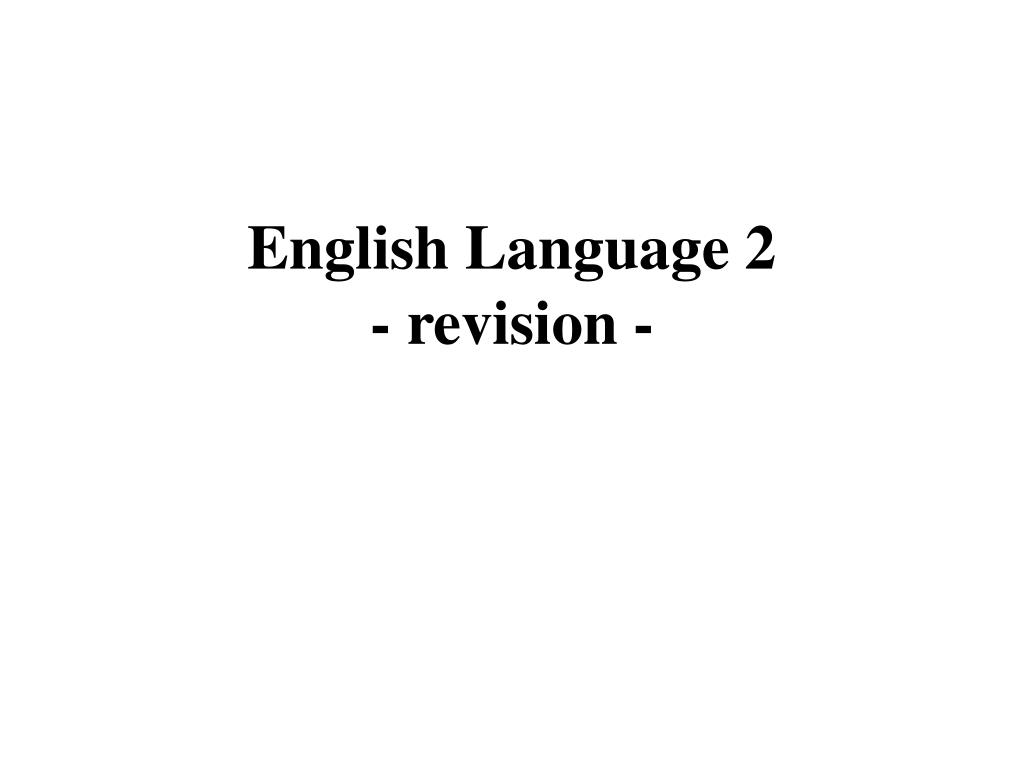 PPT - Essential Revision Guide for English Language Proficiency ...