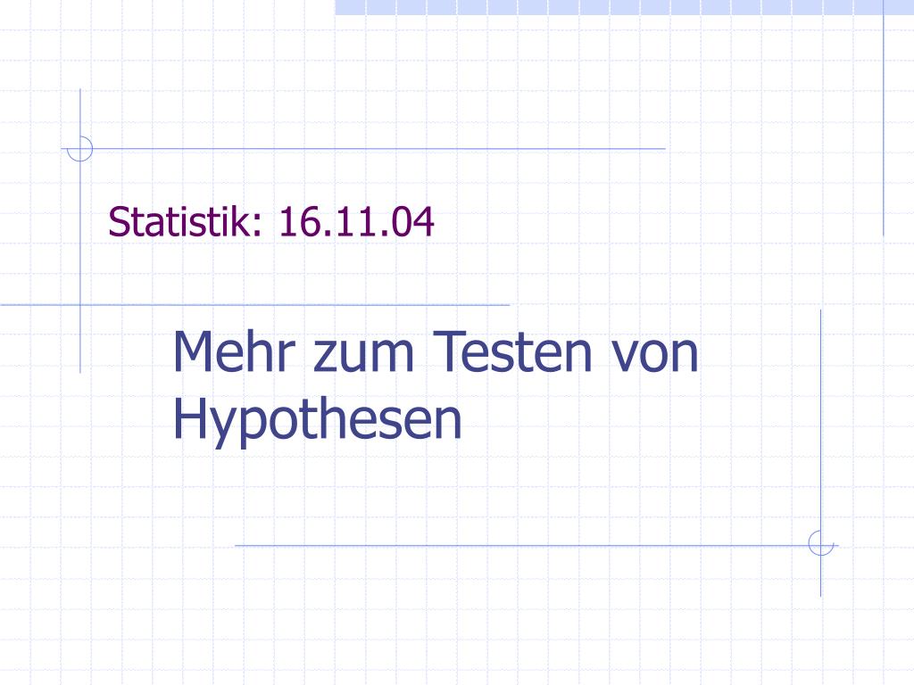 PPT - Statistical Hypothesis Testing Examples and Methods in the WS ...