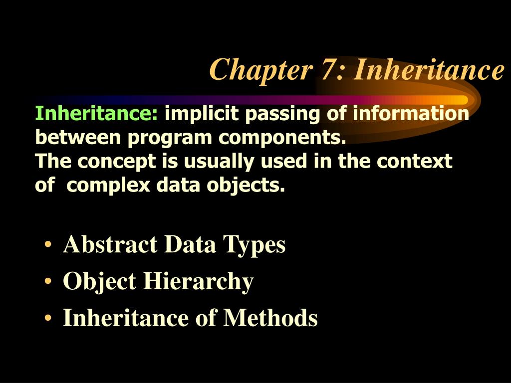 Ppt Chapter 7 Inheritance Powerpoint Presentation Free Download Id4133751 