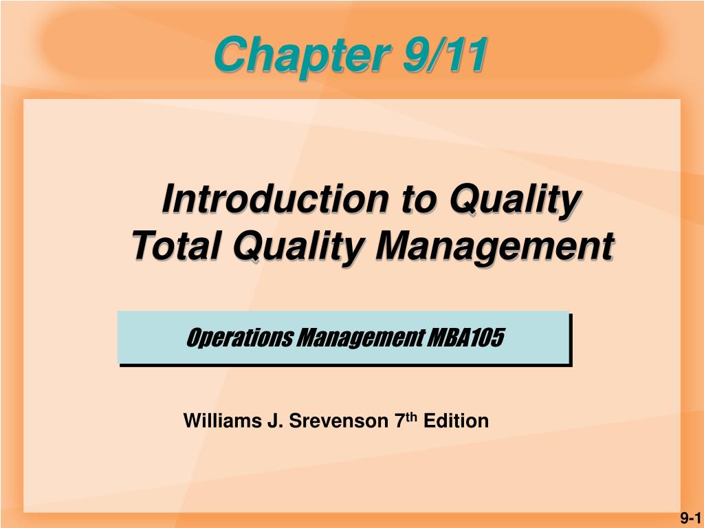 PPT - Operations Management MBA105 PowerPoint Presentation, free ...