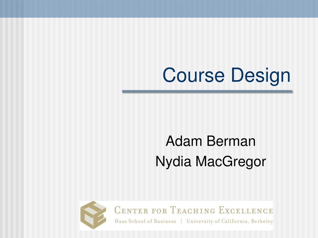 PPT - Effective Course Design Philosophy and Strategies PowerPoint ...