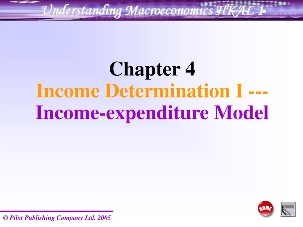 PPT - Chapter 4 Income Determination I --- Income-expenditure Model ...