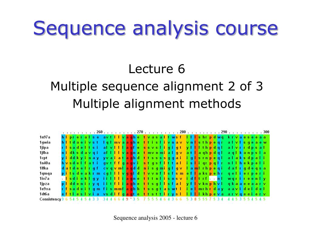 PPT - Sequence analysis course PowerPoint Presentation, free download ...